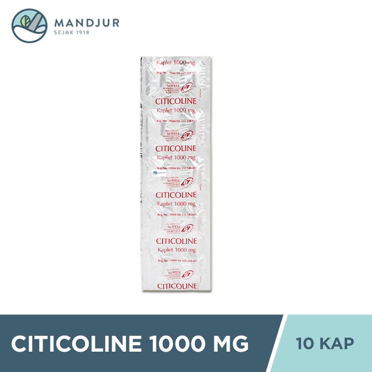 Citicoline 1000 Mg Strip 10 Tablet — Apotek Mandjur