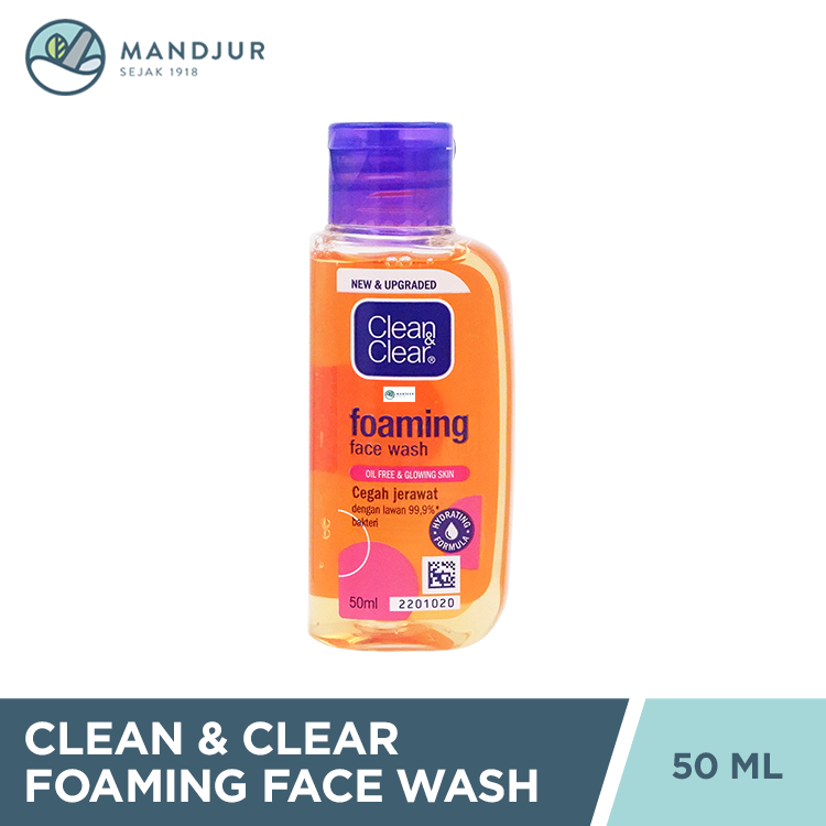 Clean & Clear Foaming Face Wash 50 mL — Apotek Mandjur