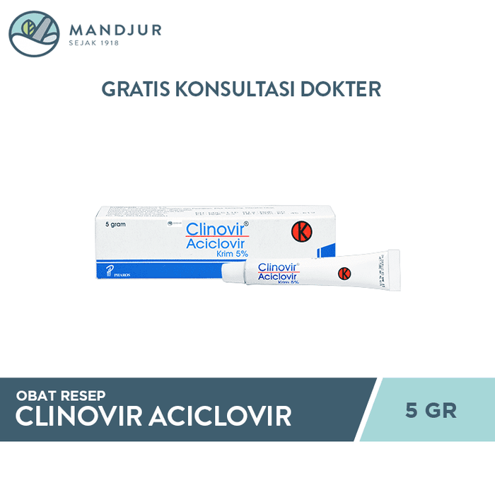 Clinovir Cream 5 Gram — Apotek Mandjur