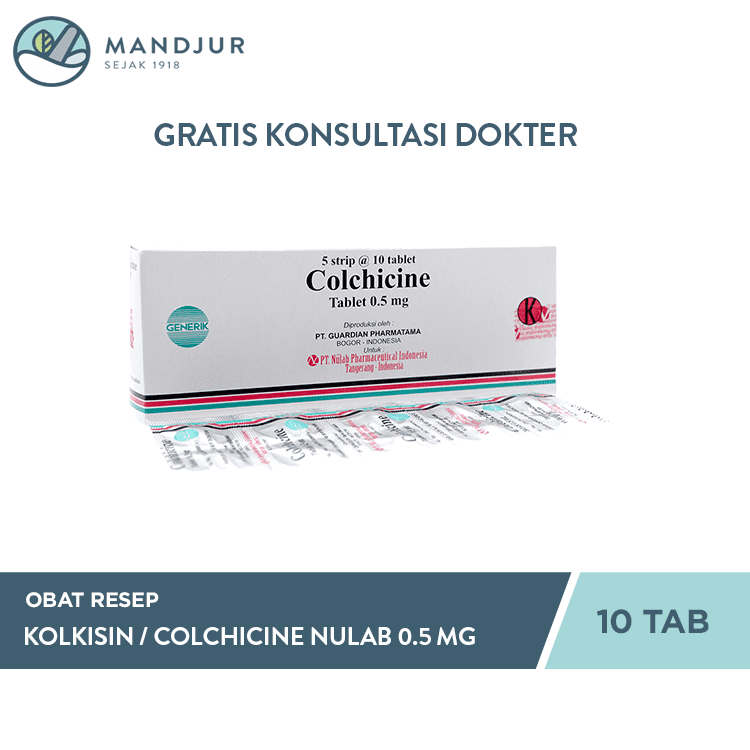 Kolkisin / Colchicine 0.5 Mg 10 Tablet — Apotek Mandjur