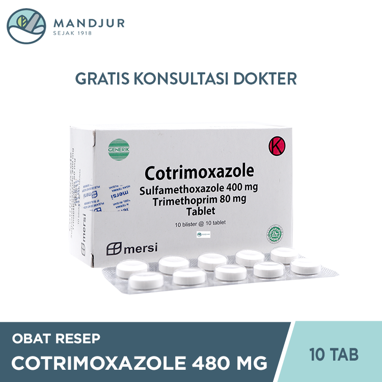 Cotrimoxazole 480 Mg Strip 10 Tablet — Apotek Mandjur