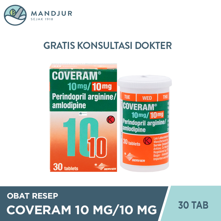 Coveram 10 mg/10 mg 30 Tablet — Apotek Mandjur