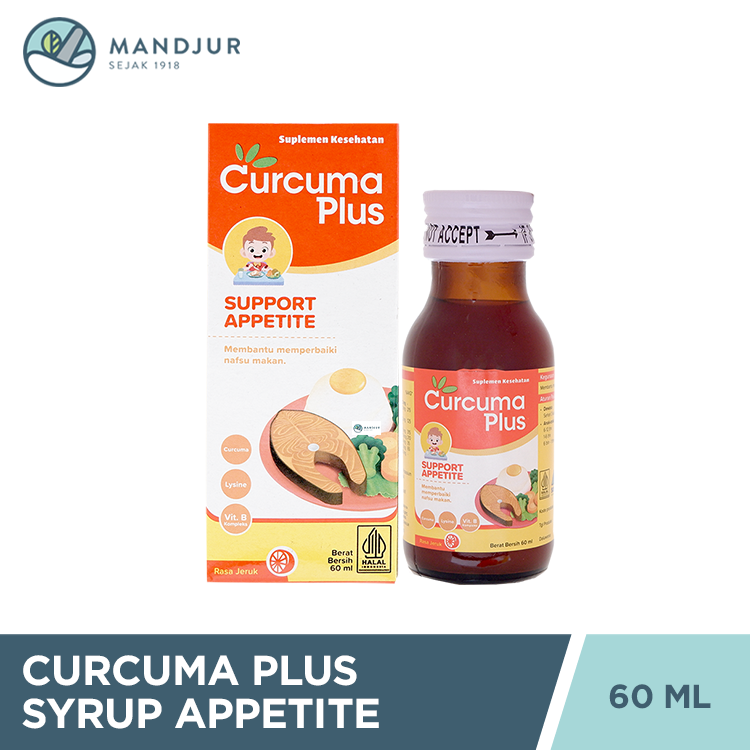 Curcuma Plus Appetite Rasa Jeruk 60 ML — Apotek Mandjur