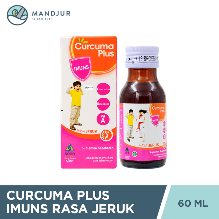 Curcuma Plus Imuns Rasa Jeruk 60 ML — Apotek Mandjur