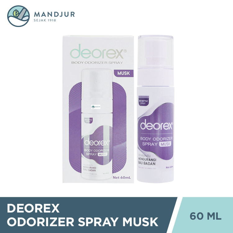 Deorex Body Odorizer Spray Musk 60 ML — Apotek Mandjur