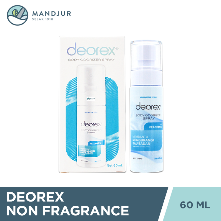 Deorex Body Odorizer Spray Non Fragrance 60 ML — Apotek Mandjur