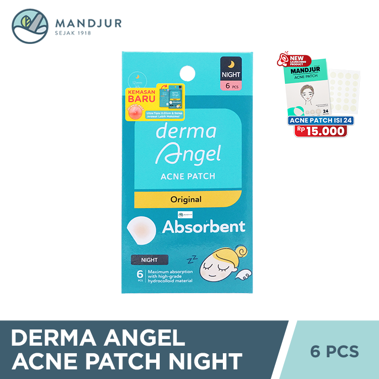 Derma Angel Acne Patch Night 6 Pcs — Apotek Mandjur