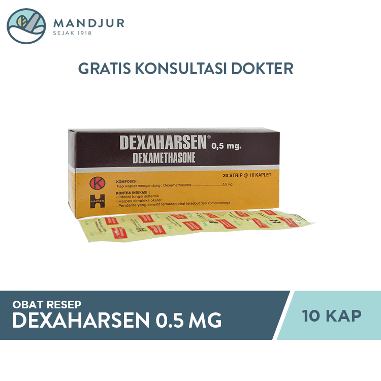 Dexaharsen 0.5 mg 10 Kaplet — Apotek Mandjur