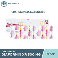 Diaformin XR 500 mg 10 Kaplet — Apotek Mandjur