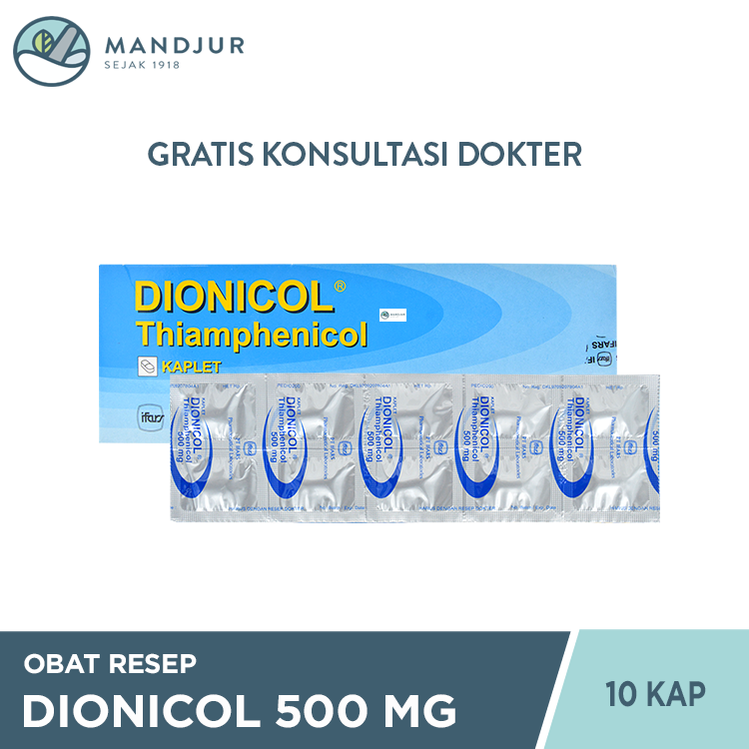 Dionicol 500 mg 10 Kaplet — Apotek Mandjur