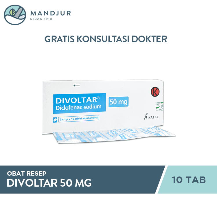 Divoltar 50 mg 10 Tablet — Apotek Mandjur