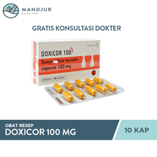 Doxicor 100 mg 10 Kapsul — Apotek Mandjur