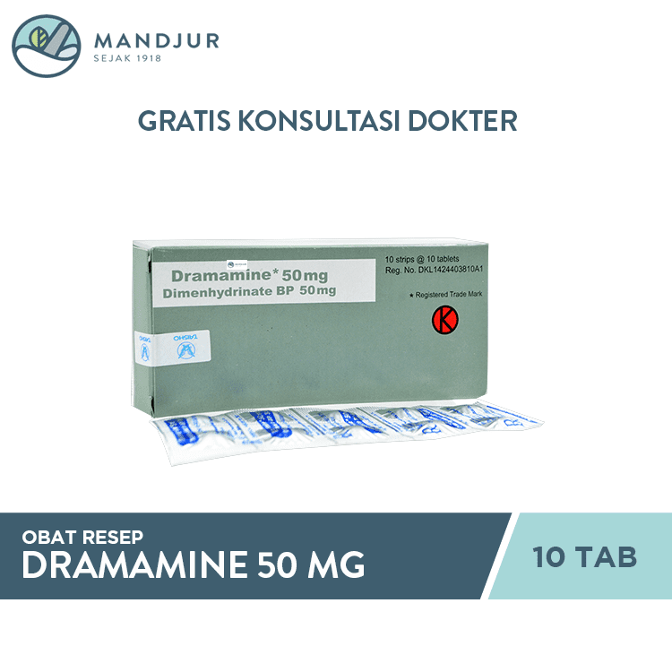 Dramamine 50 mg 10 Tablet — Apotek Mandjur