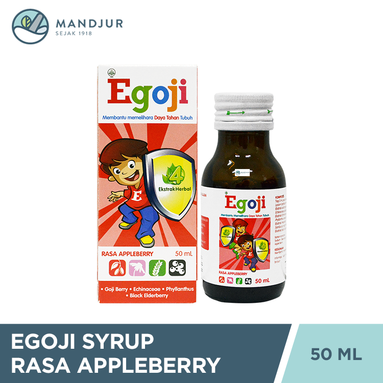 Egoji Sirup Rasa Appleberry 50 ML — Apotek Mandjur