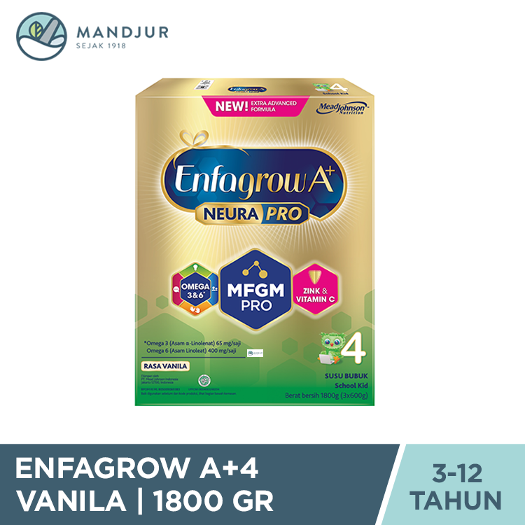 Enfagrow A+4 Vanila 1800 gram — Apotek Mandjur