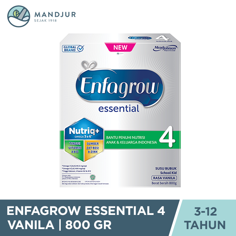 Enfagrow Essential 4 Vanila 800 Gram — Apotek Mandjur