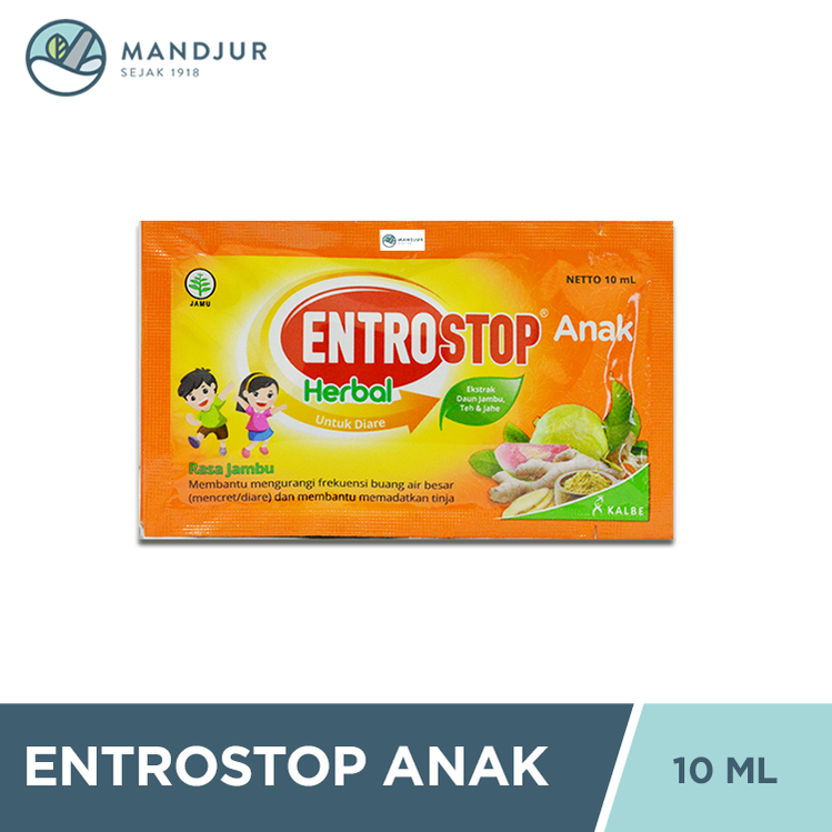 Entrostop Herbal Anak Sachet 10 mL — Apotek Mandjur