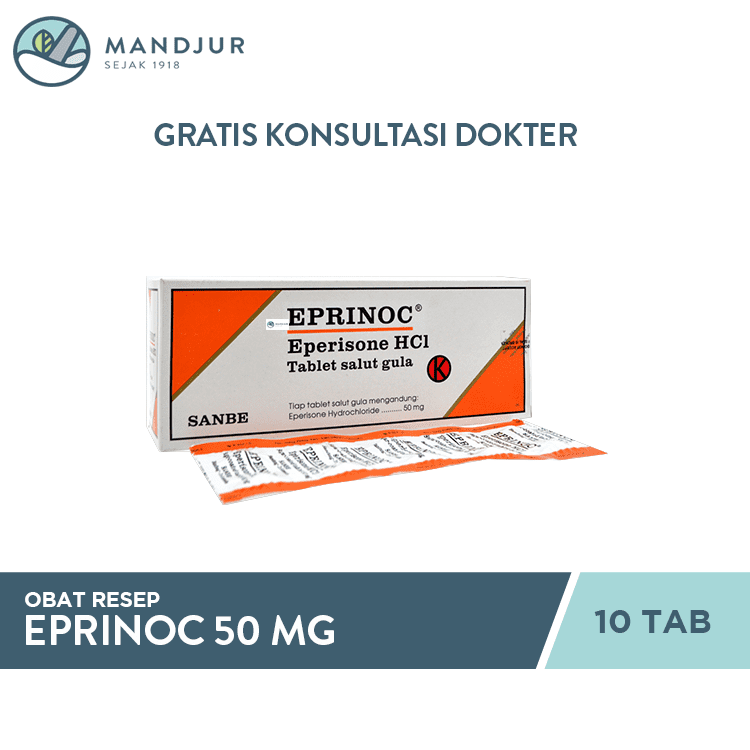 Eprinoc 50 mg 10 Tablet — Apotek Mandjur