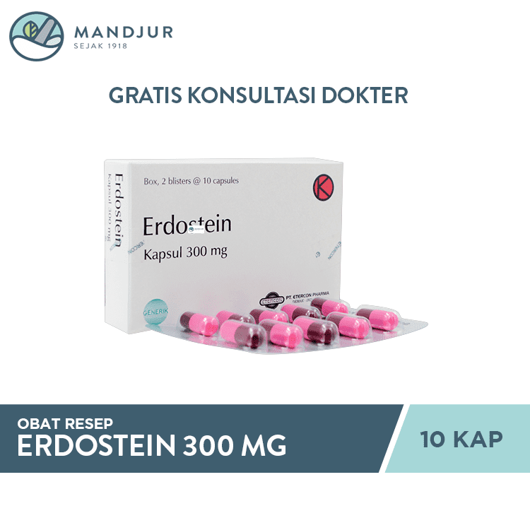 Erdostein 300 Mg 10 Kapsul — Apotek Mandjur