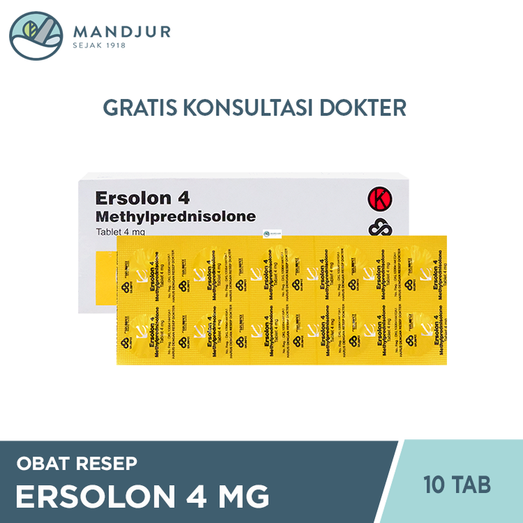 Ersolon 4 mg 10 Tablet — Apotek Mandjur