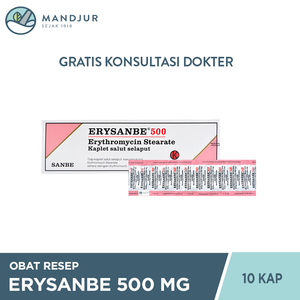 Erysanbe 500 Mg 10 Kaplet — Apotek Mandjur