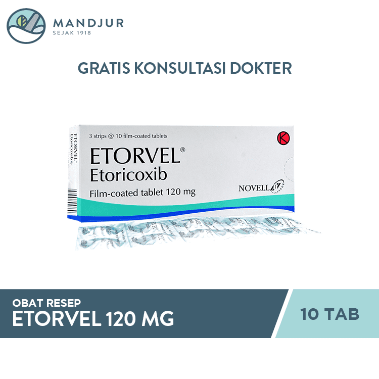 Etorvel 120 mg 10 Tablet — Apotek Mandjur