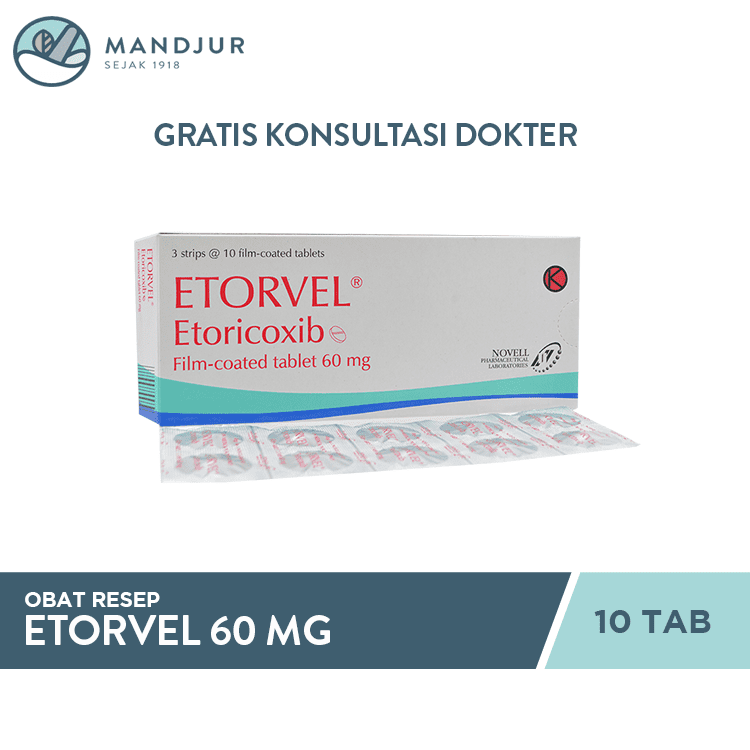 Etorvel 60 mg 10 Tablet — Apotek Mandjur