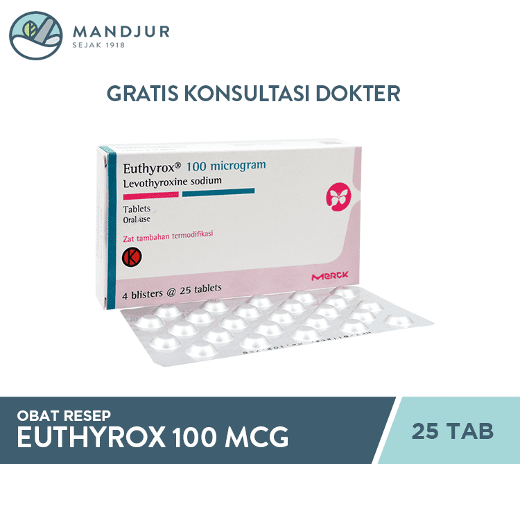Euthyrox 100 Mcg 25 Tablet — Apotek Mandjur