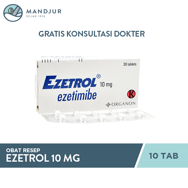 Ezetrol 10 mg 10 Tablet — Apotek Mandjur
