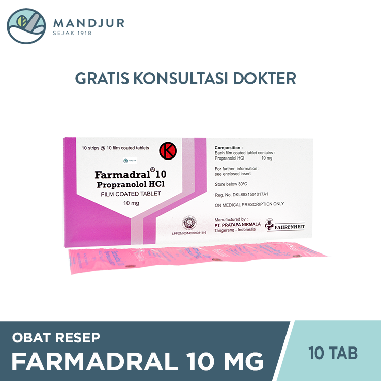 Farmadral 10 mg 10 Tablet — Apotek Mandjur