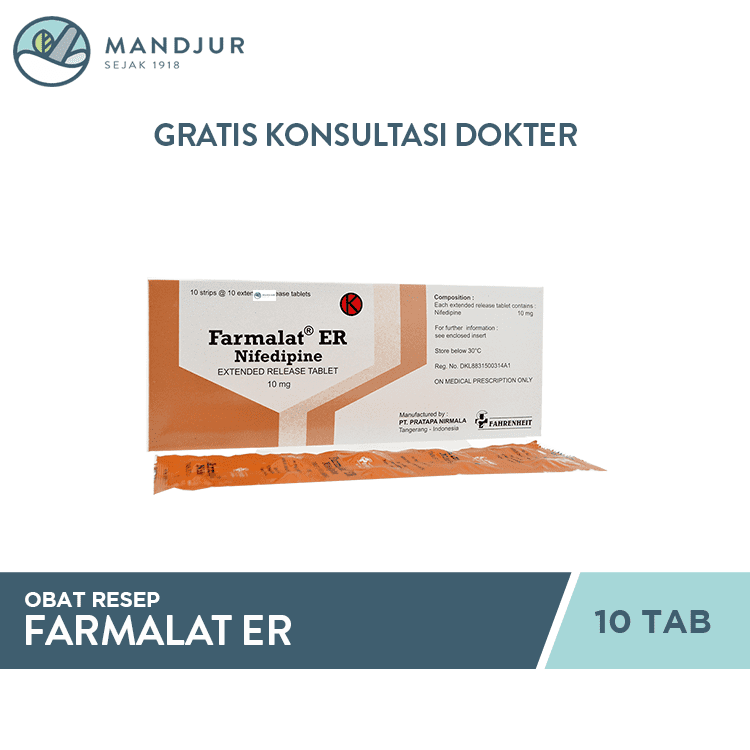Farmalat ER 10 Tablet — Apotek Mandjur