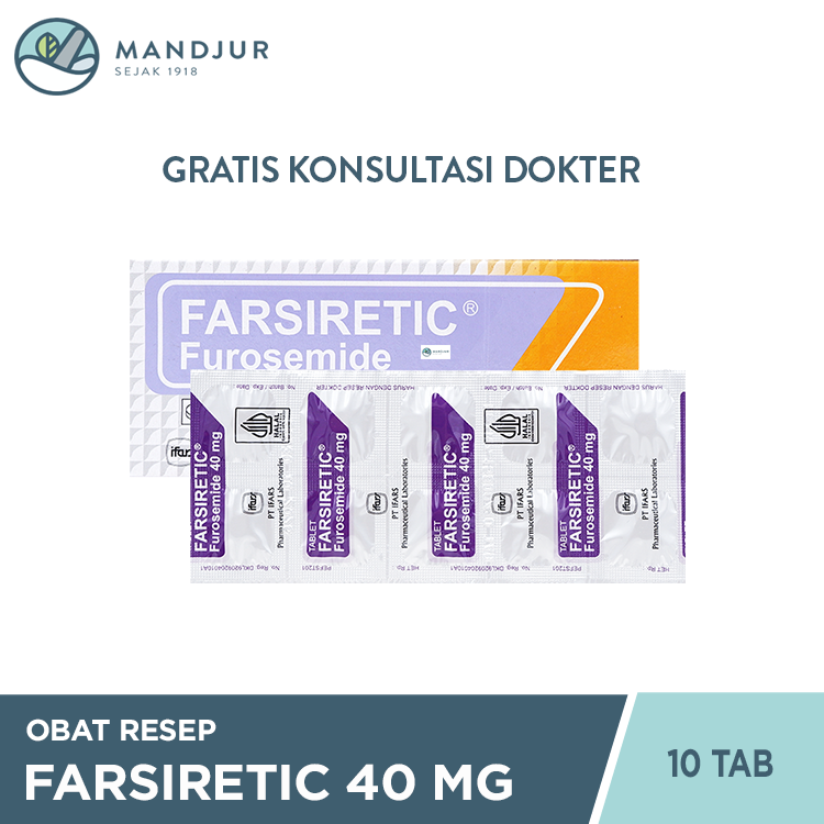 Farsiretic 40 mg 10 Tablet — Apotek Mandjur