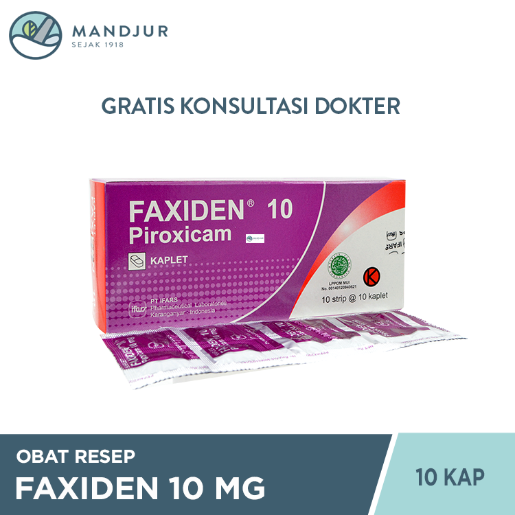 Faxiden 10 mg 10 Kaplet — Apotek Mandjur