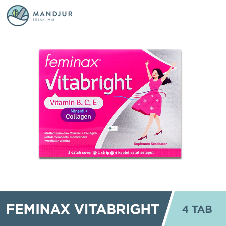 Feminax VitaBright 4 Tablet — Apotek Mandjur