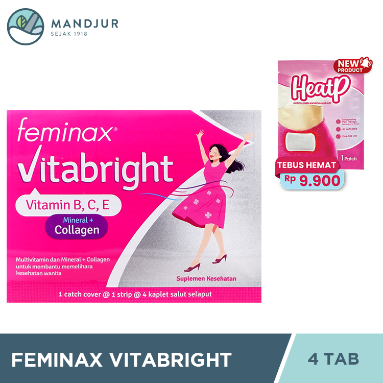 Feminax VitaBright 4 Tablet — Apotek Mandjur