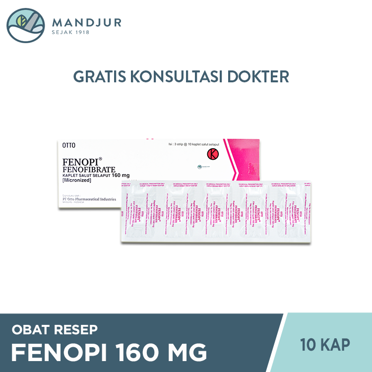 Fenopi 160 mg 10 Kaplet — Apotek Mandjur