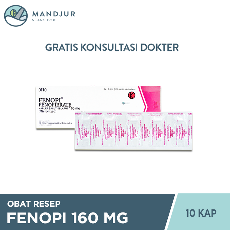 Fenopi 160 mg 10 Kaplet — Apotek Mandjur