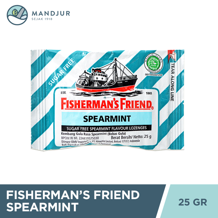 Fisherman's Friend Spearmint Sugar Free — Apotek Mandjur