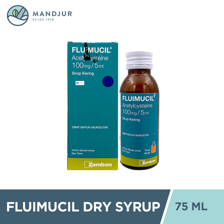 Fluimucil Dry Sirup 75 mL — Apotek Mandjur