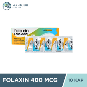 Folaxin 400 Mcg 10 Kaplet — Apotek Mandjur