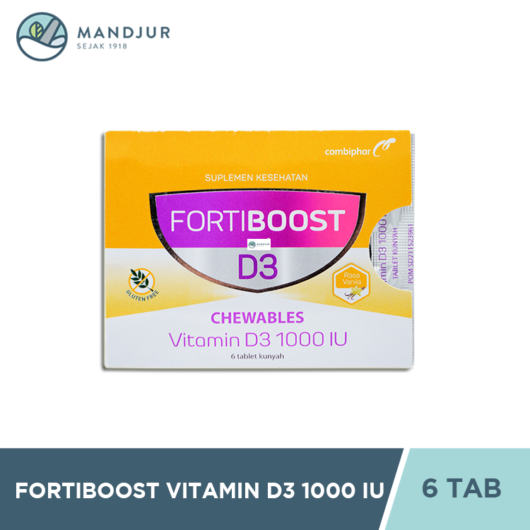 Fortiboost Vitamin D3 1000 IU 6 Tablet — Apotek Mandjur