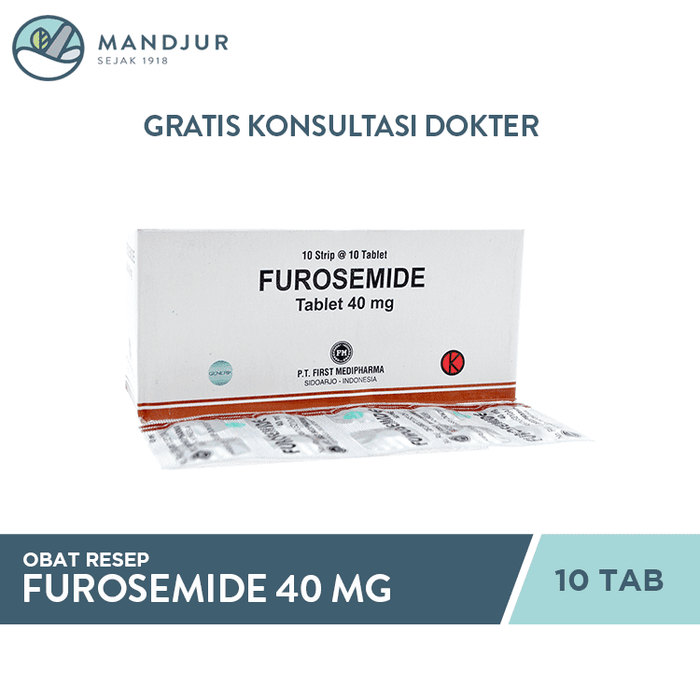 Furosemide 40 Mg Strip 10 Tablet — Apotek Mandjur