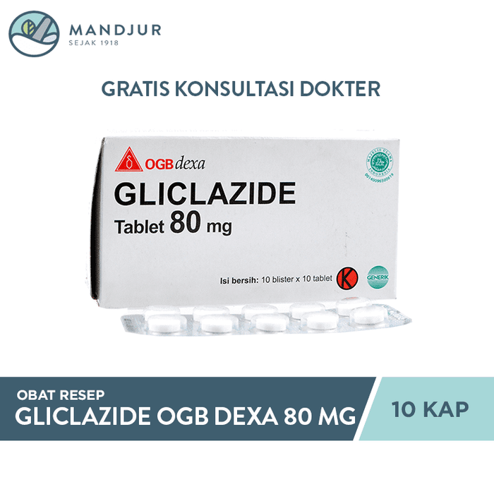 Gliclazide 80 Mg 10 Tablet — Apotek Mandjur