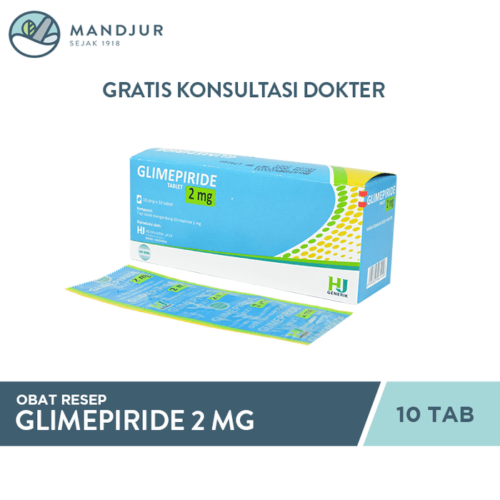 Glimepiride 2 Mg Strip 10 Tablet — Apotek Mandjur