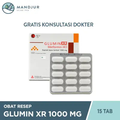 Glumin XR 1000 Mg 15 Kaplet — Apotek Mandjur