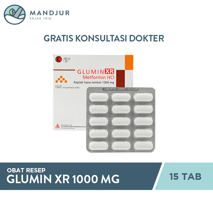 Glumin XR 1000 Mg 15 Kaplet — Apotek Mandjur