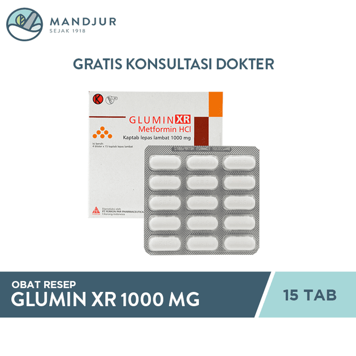 Glumin XR 1000 Mg 15 Kaplet — Apotek Mandjur