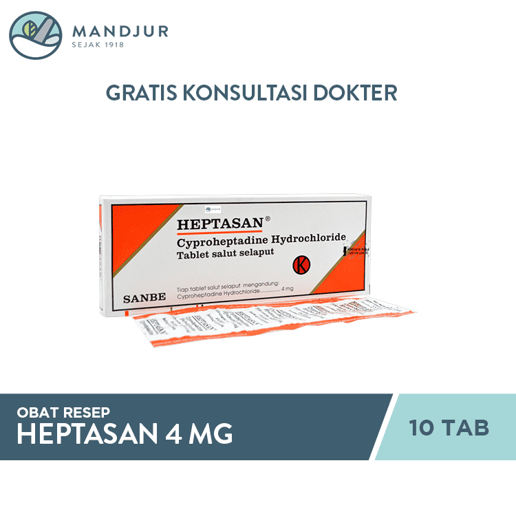 Heptasan 4 Mg 10 Tablet — Apotek Mandjur