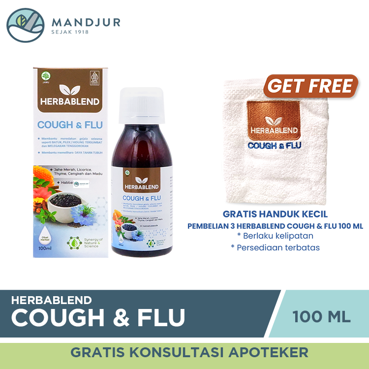 Herbablend Cough & Flu 100 mL — Apotek Mandjur