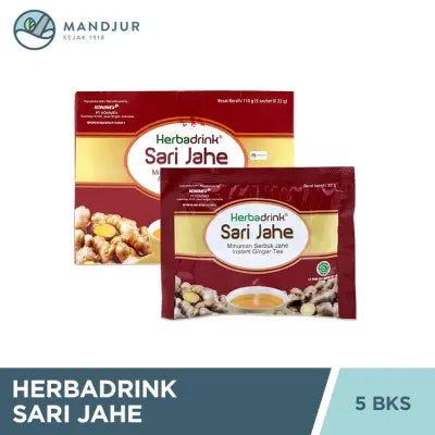 Herbadrink Sari Jahe - Minuman Serbuk Pengahangat Tubuh — Apotek Mandjur